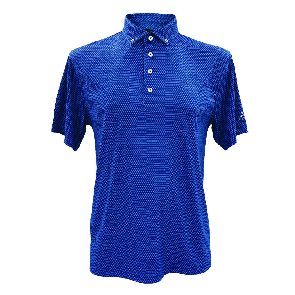 Performance Gear (PG) Men Golf Shirt PGST2409 Matrix Navy | LEONIAN