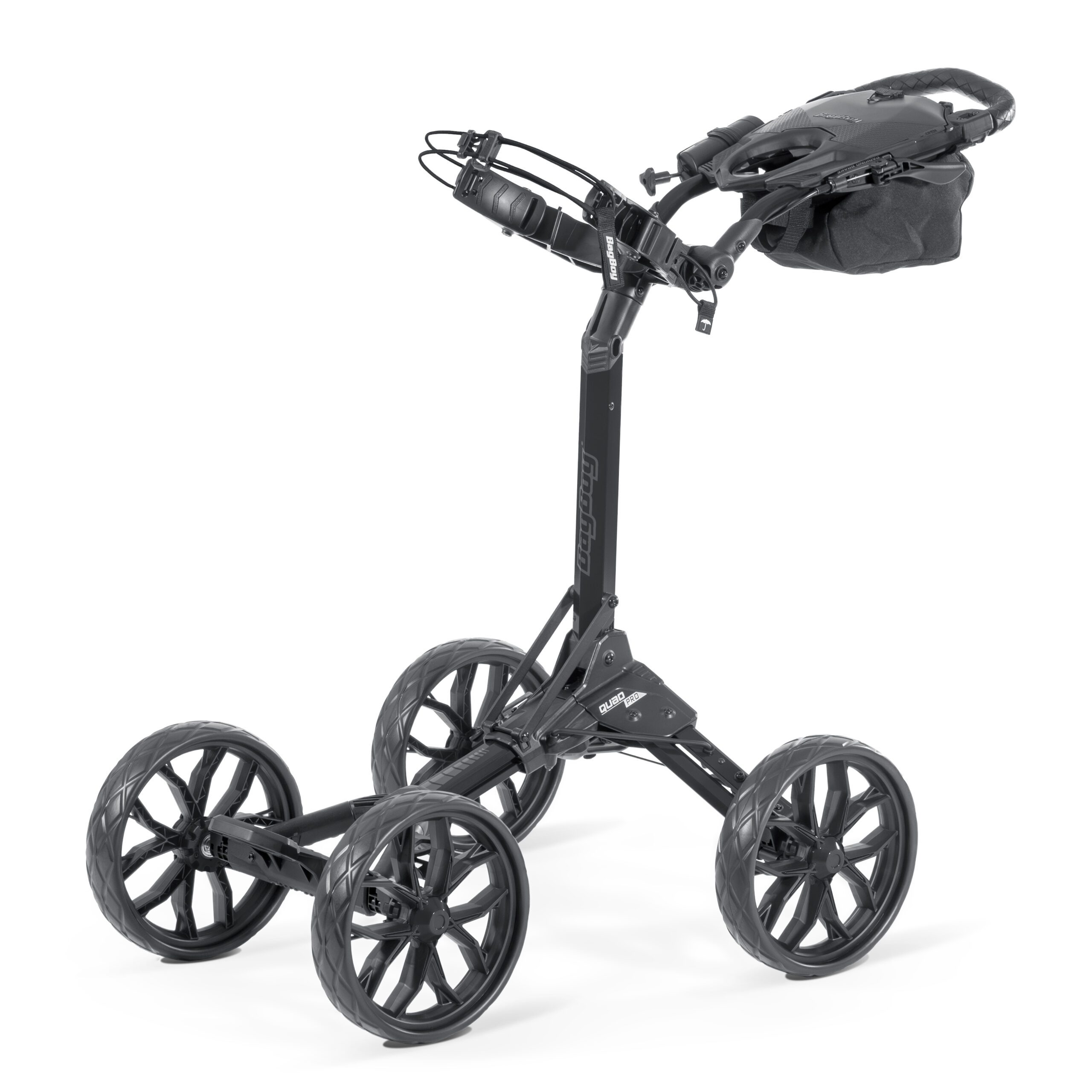 BagBoy Quad Pro Push Cart - Black/Slate | LEONIAN